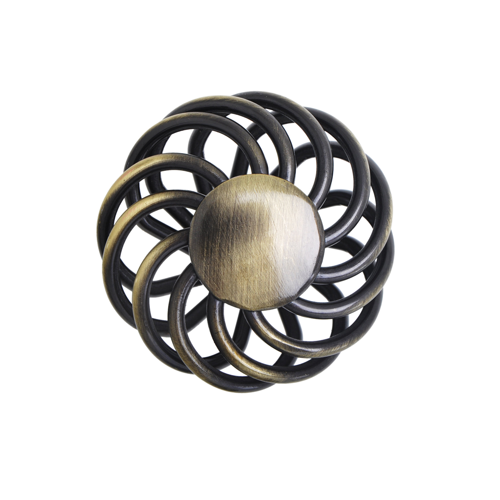 Utopia Alley Aire Round Swirl Cabinet Ring Pull Knob - Decorative Cabinet Drop Pull Knobs For ...